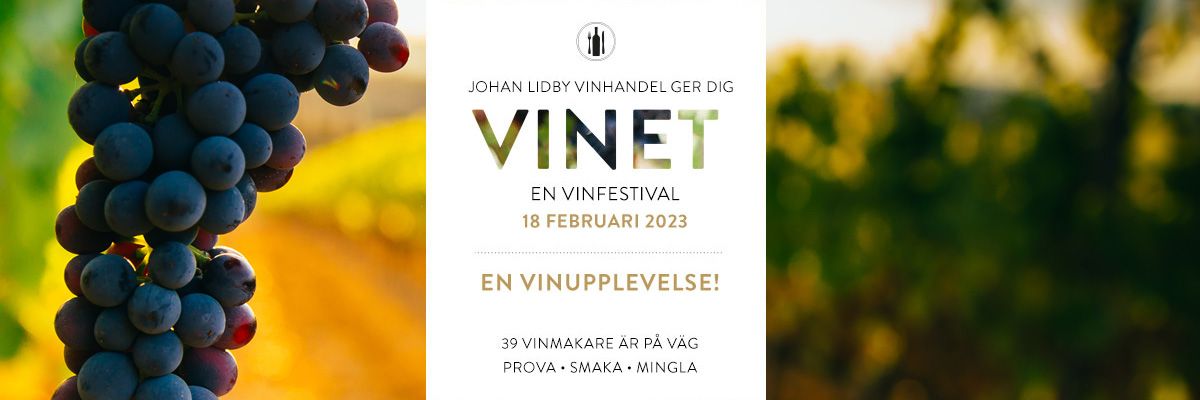Vinfestivalen VINET, 18 februari 2023 - Vinhyllan.se